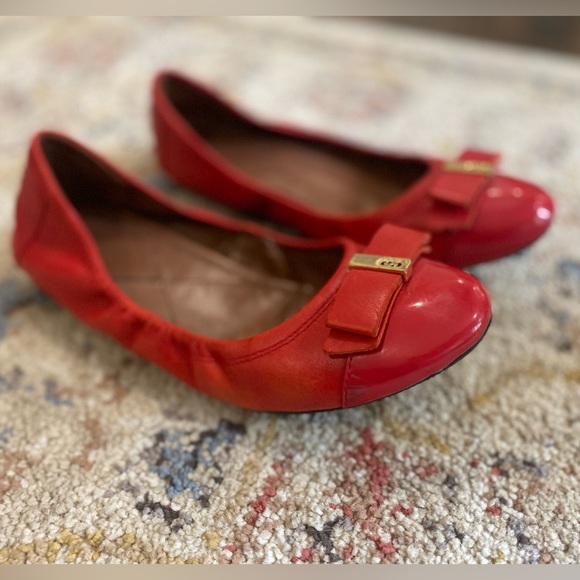 Cole Haan | Shoes | Cole Haan Red Ballet Flats | Poshmark